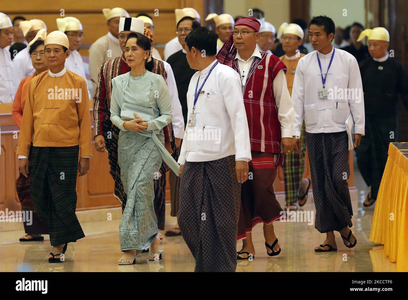 Upper house of myanmar parliament mahn win khaing hi-res stock ...