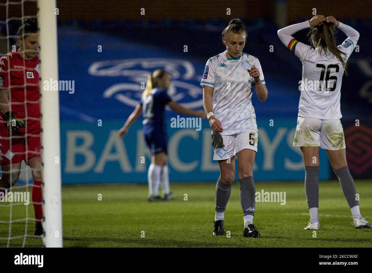 Hannah Short (London City) gestures during the 2020-21 FA Womenâ€™s Cup ...