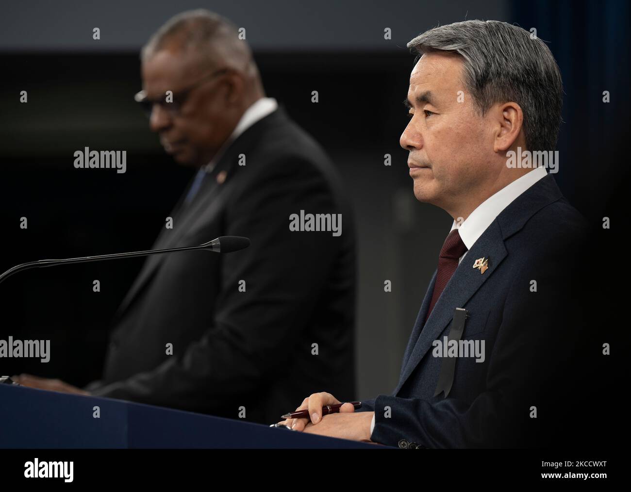 Secretary of Defense Lloyd J. Austin III and South Korean Minister of ...