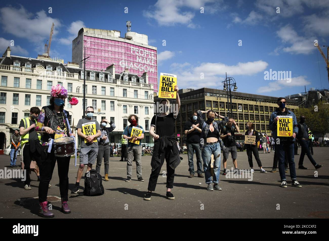 Kill The Bill protesters demonstrate against the new Police, Crime ...