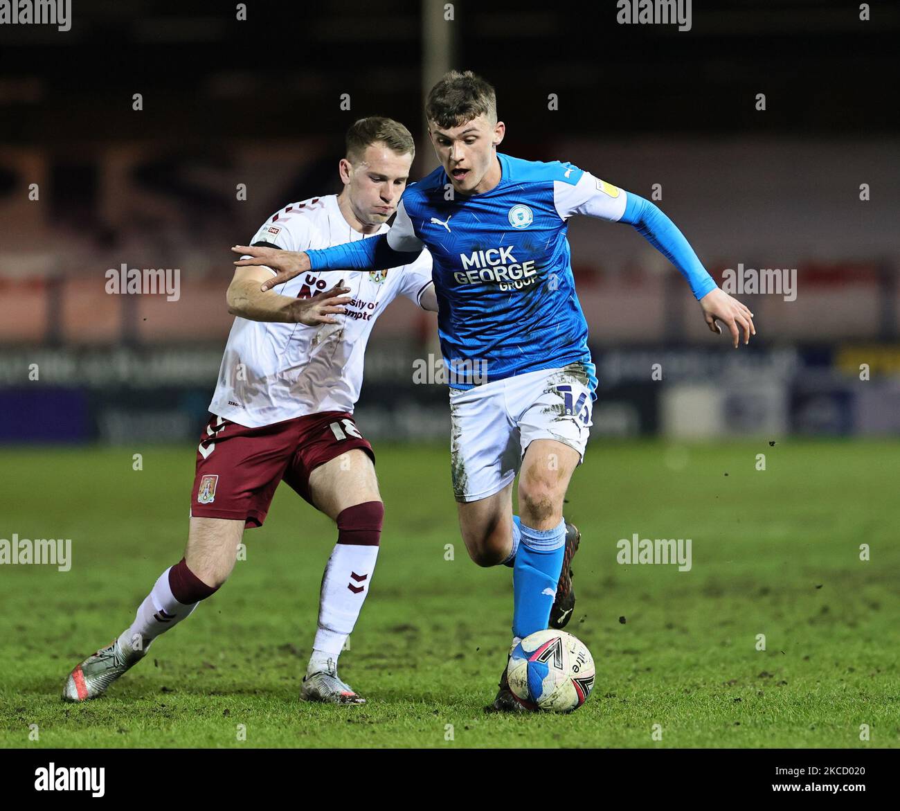 Harrison Burrows of Peterborough United in action during the Sky Bet League 1 match between ...