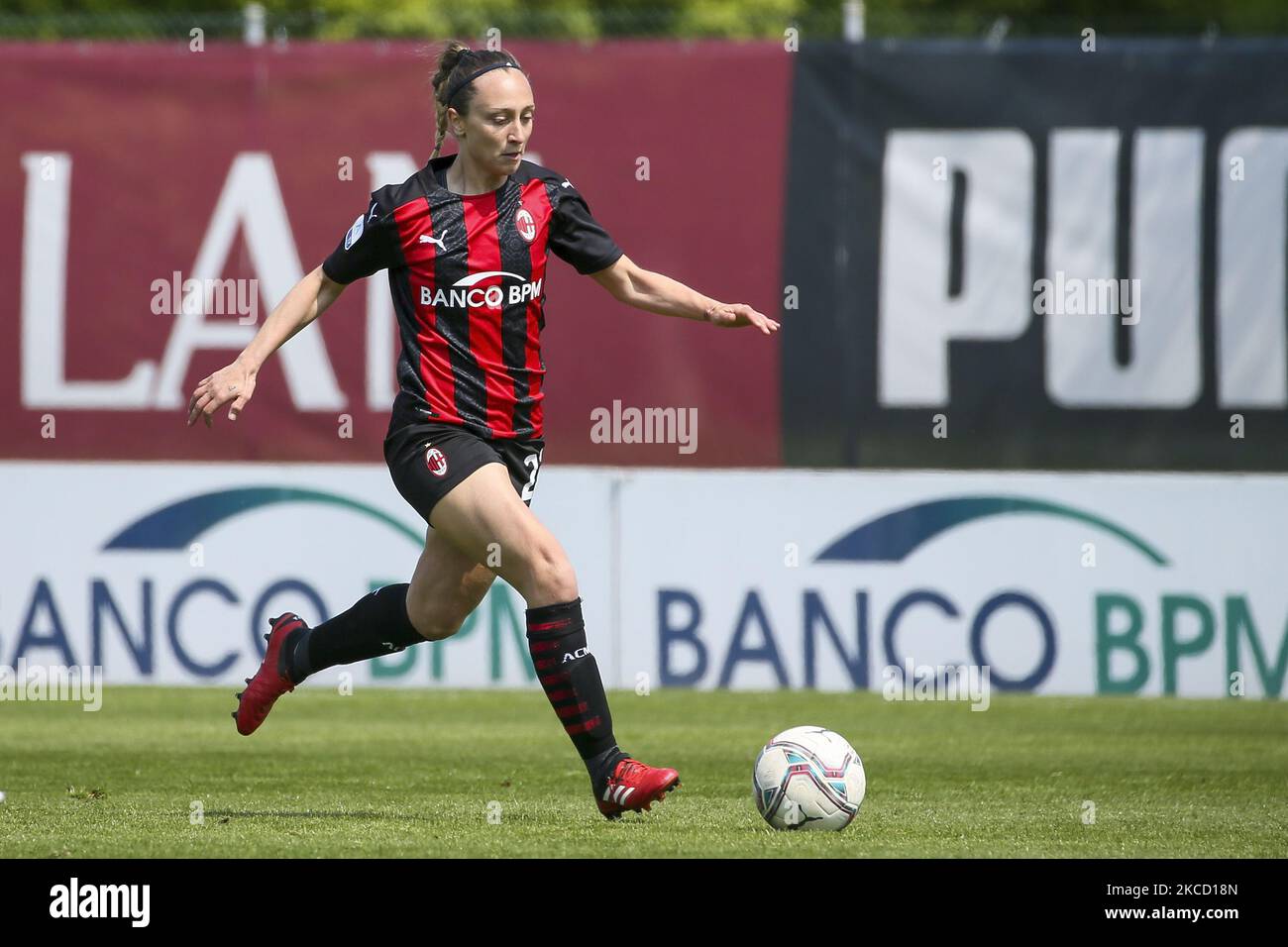 Deborah Salvatori Rinaldi of AC Milan in action during the Women Serie ...