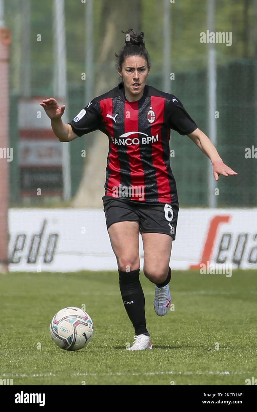 Laura Fusetti of AC Milan in action during the Women Serie A match ...