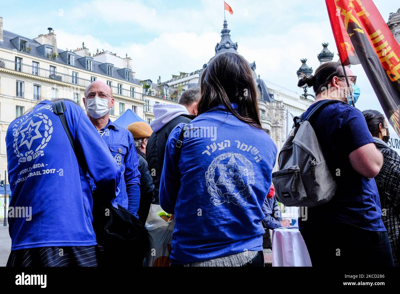 The Hashomer Hatzair movement gathering at the Place de l Hotel de ...