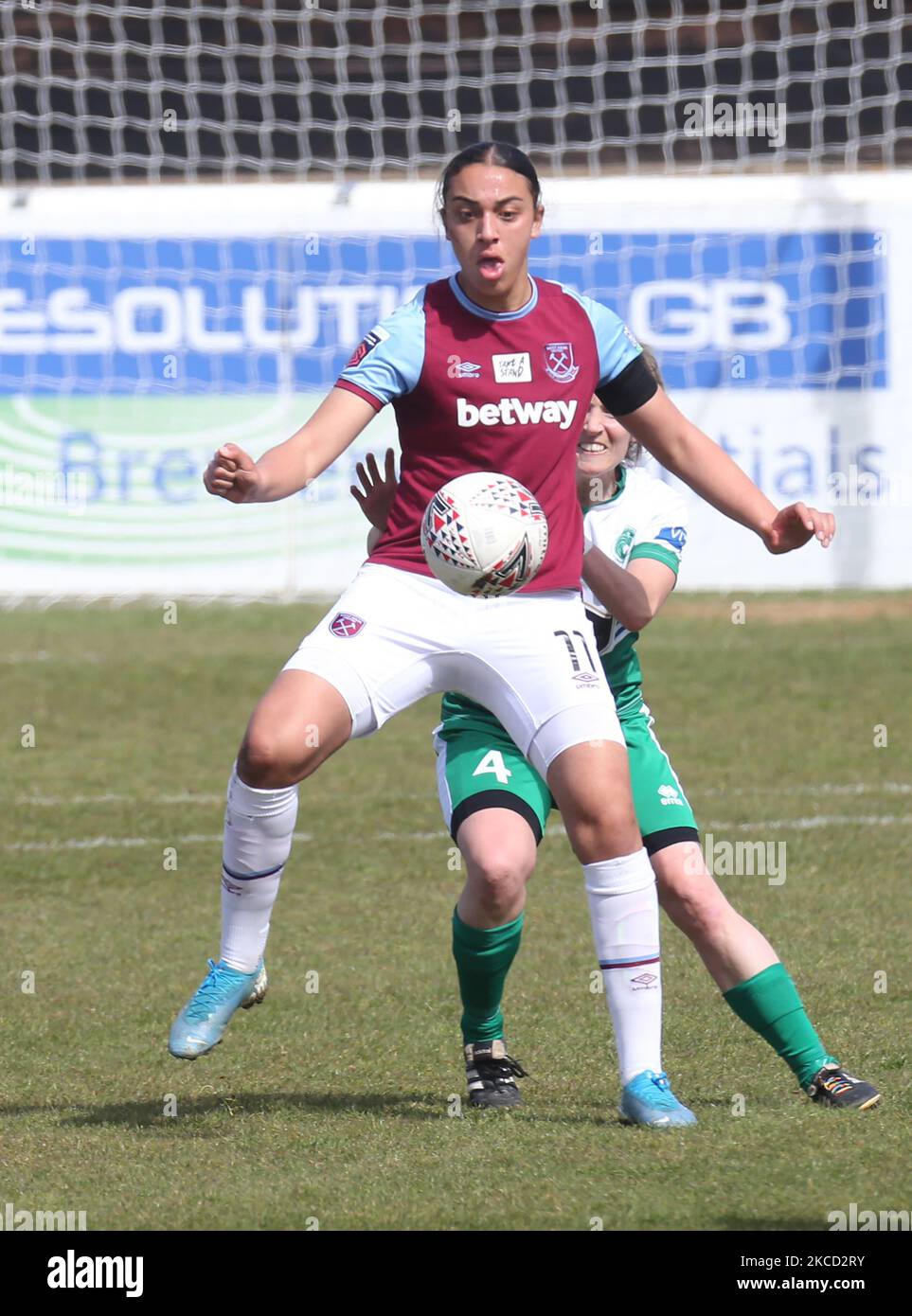 Nor Mustafa of West Ham United WFC during The Vitality Women's FA Cup ...