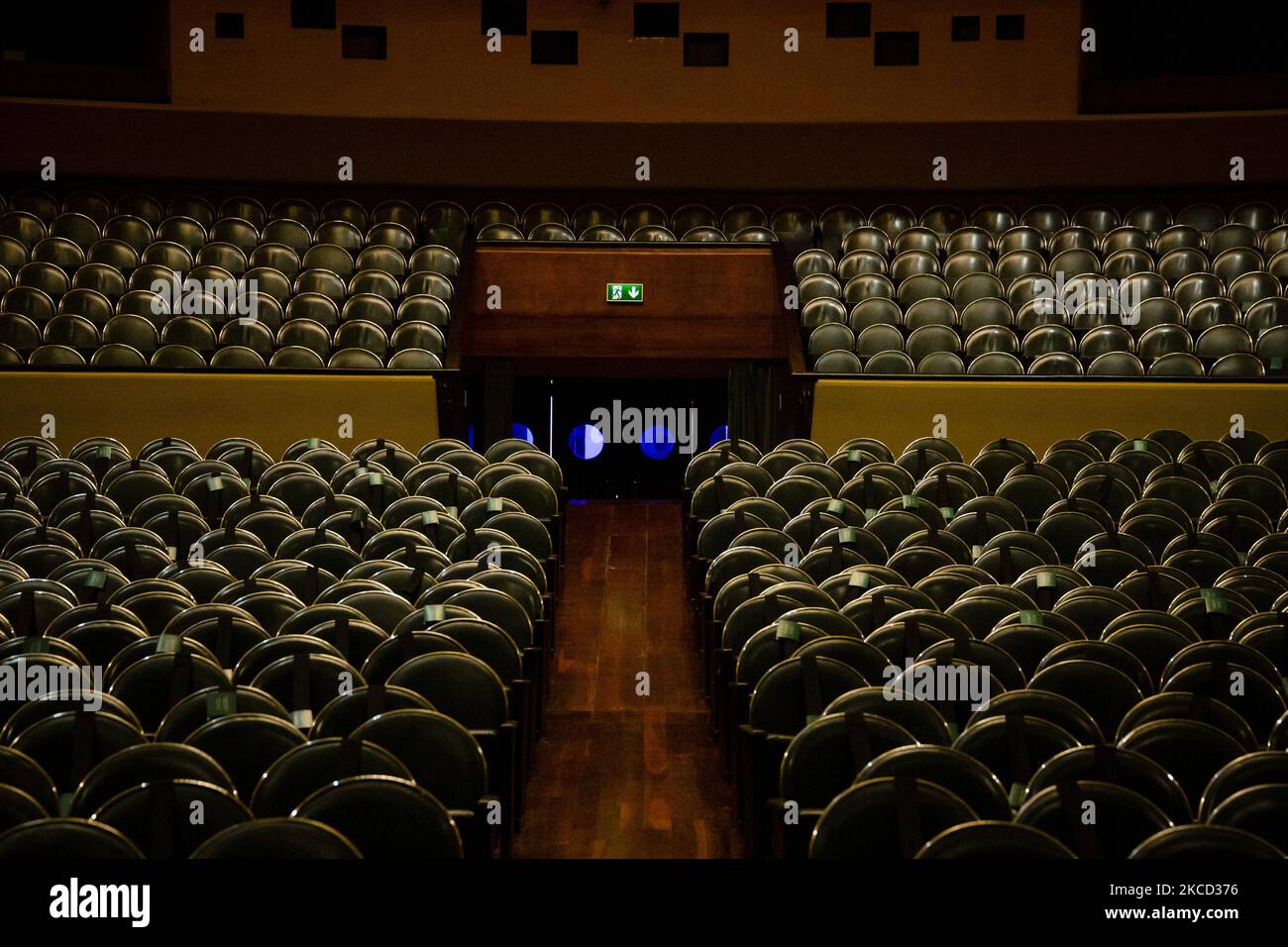 View of the Coliseu do Porto showroom, in a brief rehearsal for the ...