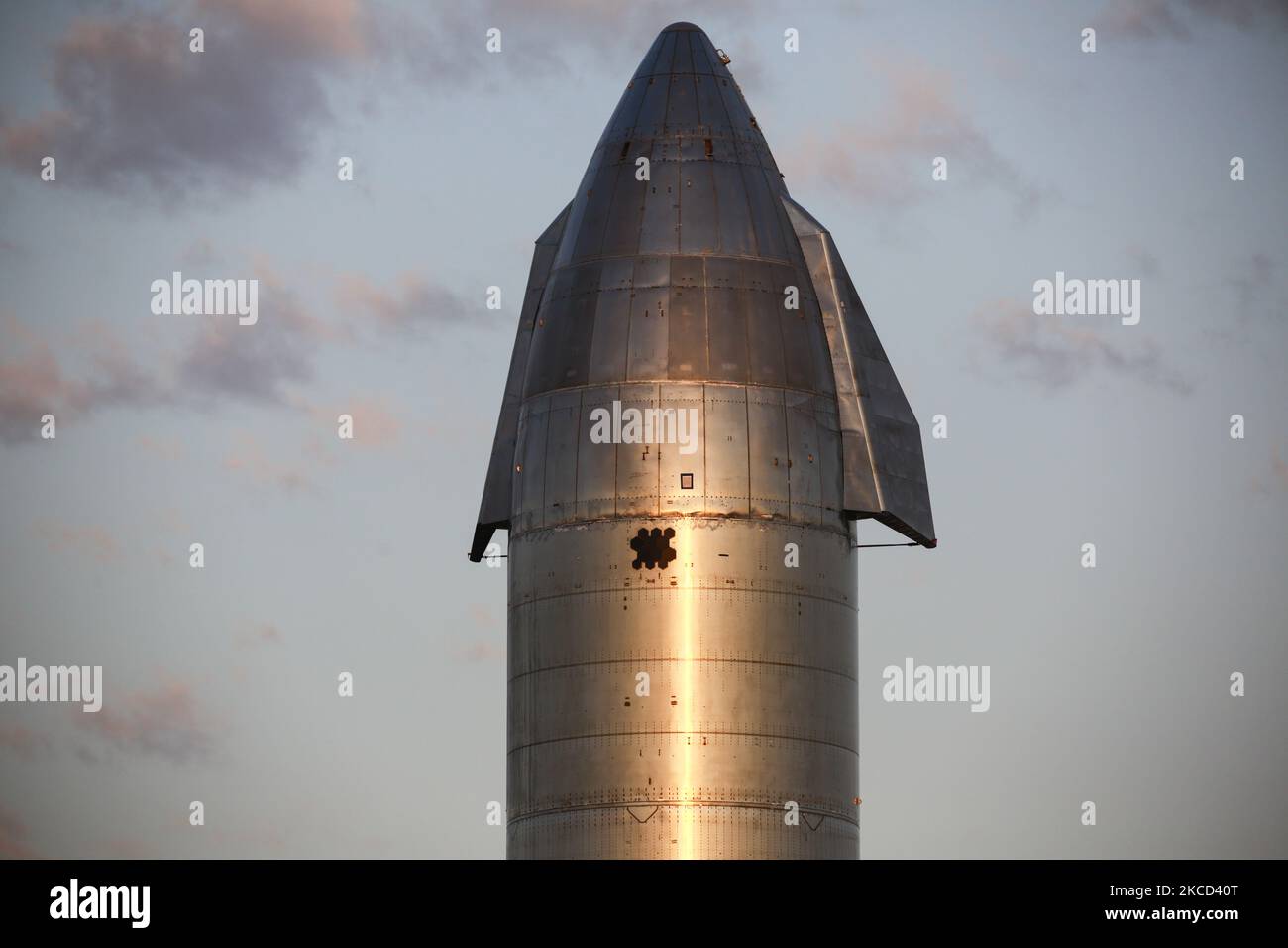 SpaceX Starship SN15 at dawn on Tuesday, April 20th, 2021 in Boca Chica ...