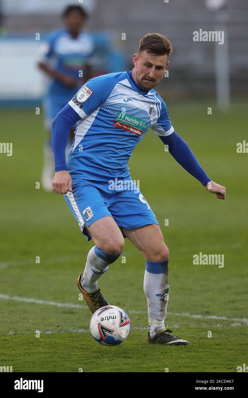 Scott Quigley of Barrow during the Sky Bet League 2 match between ...