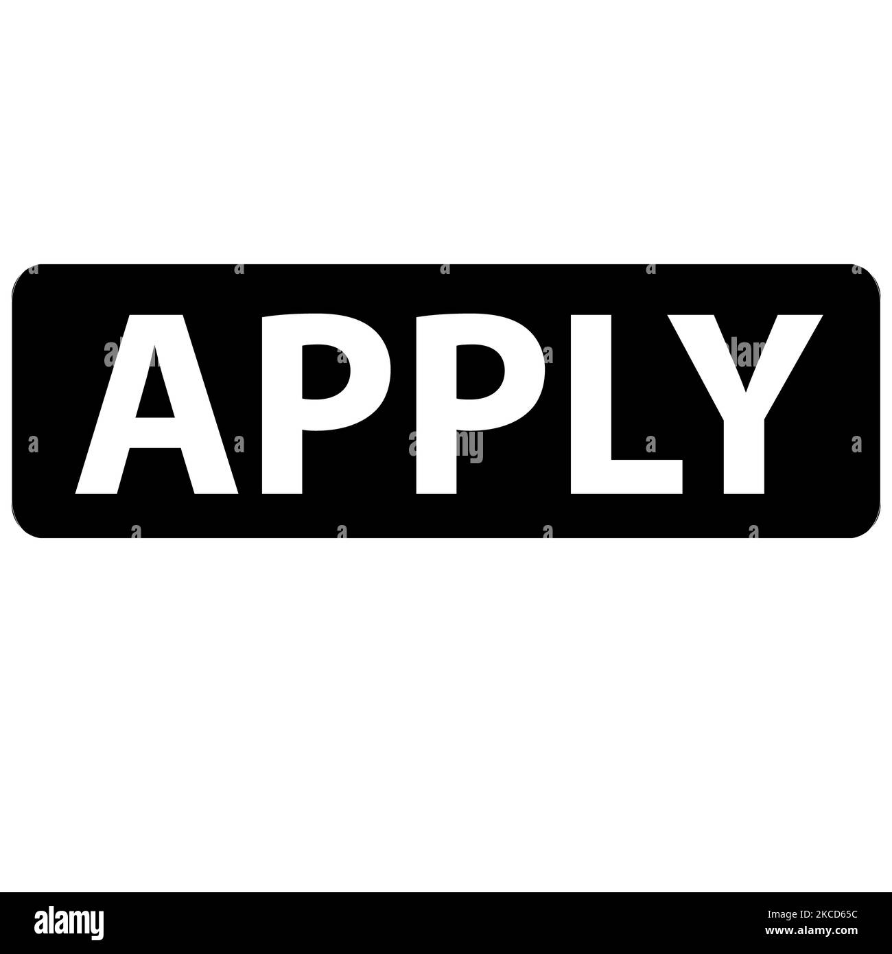 apply icon on white background. flat style. apply sign. black apply ...