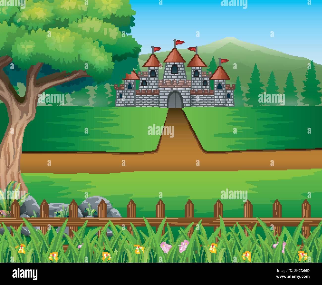 Fantasy sky road magic Stock Vector Images - Alamy