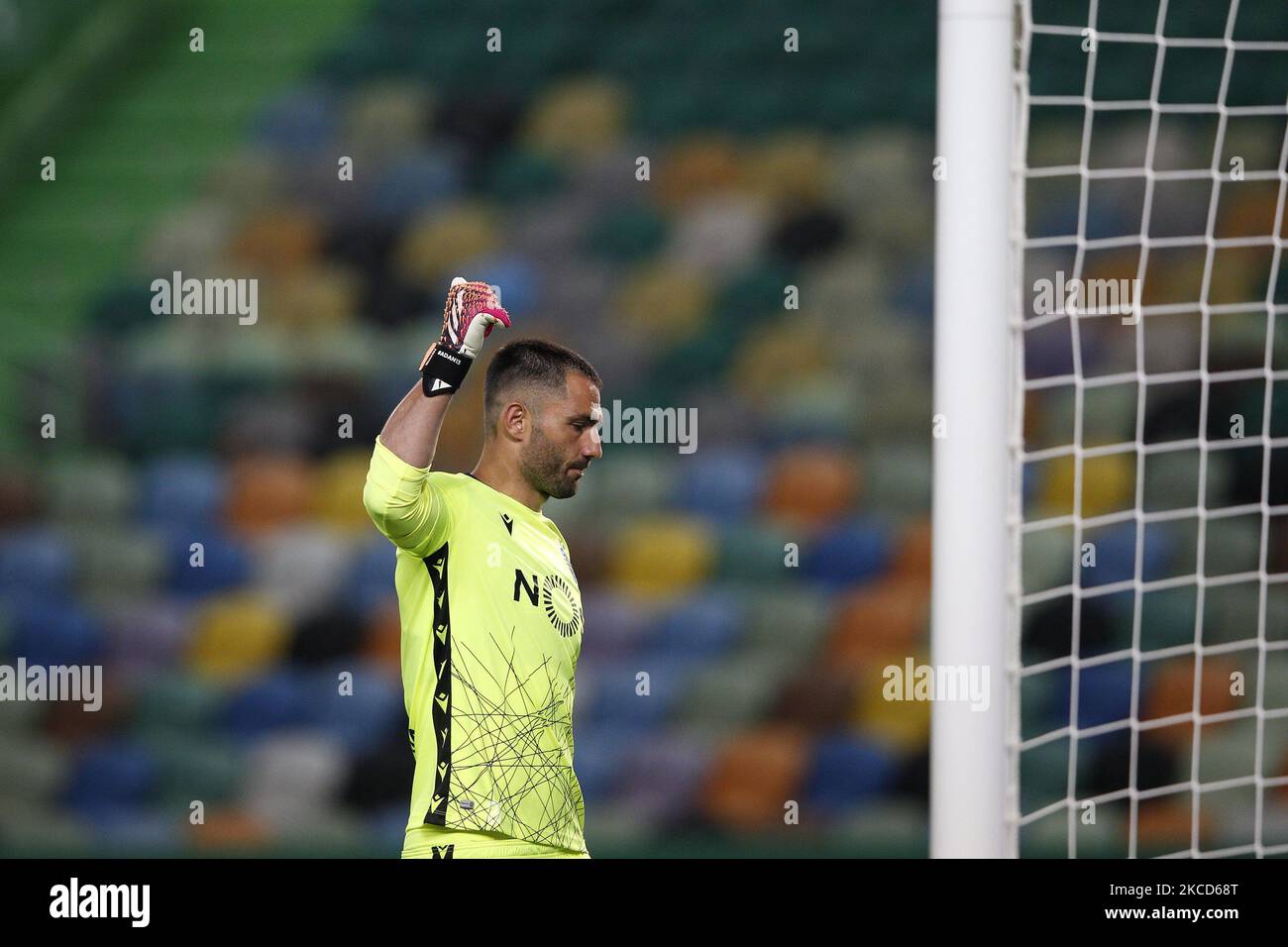 António Adan signaling the colleagues during the game for Liga NOS ...