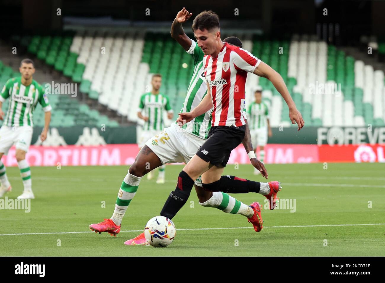 Jon Morcillo of Athletic Club during the La Liga Santander match ...