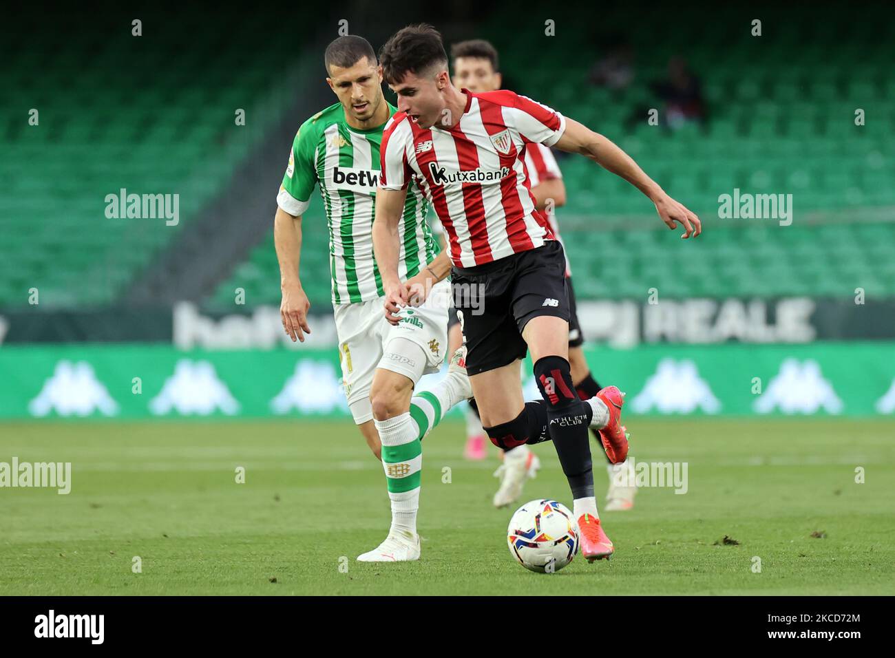 Jon Morcillo of Athletic Club during the La Liga Santander match ...