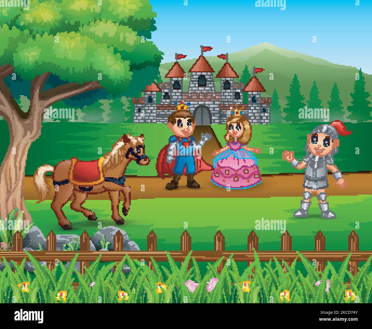 Knight princess prince in hi-res stock photography and images - Alamy