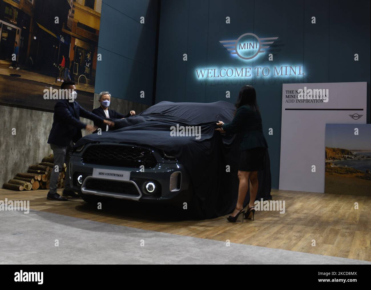 The New MINI Countryman when it is launched at the IIMS Hybrid 2021 at ...
