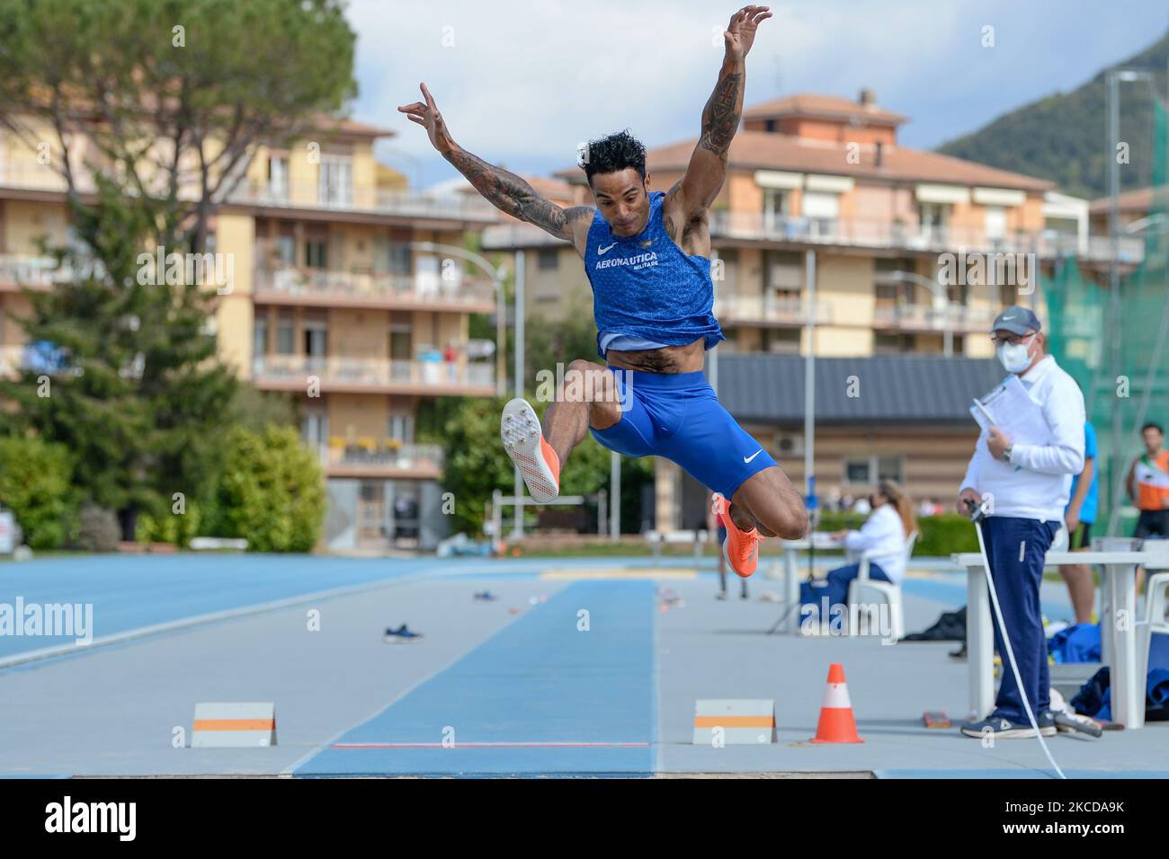 Andrew Howe vice world champion (Osaka 2007) in the long jump in Rieti ...