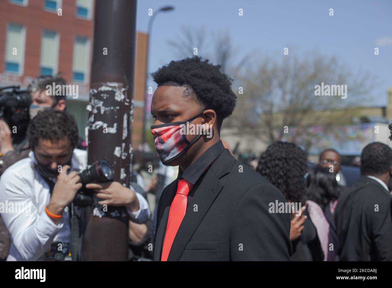 Daunte Wright funeral service on April 22, 2021 in Minneapolis ...