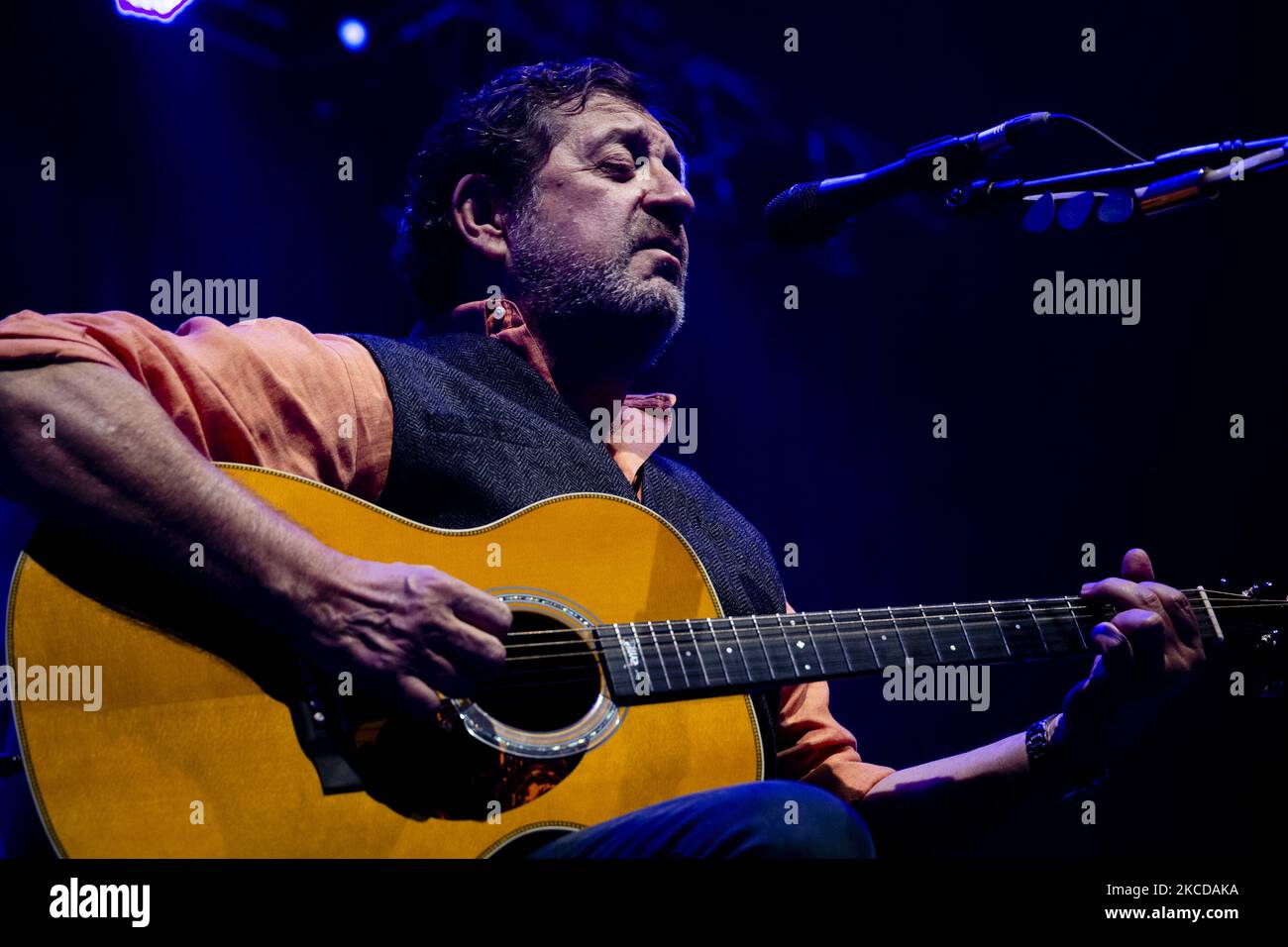 Portuguese singer Rui Veloso participates in the first concert, after ...