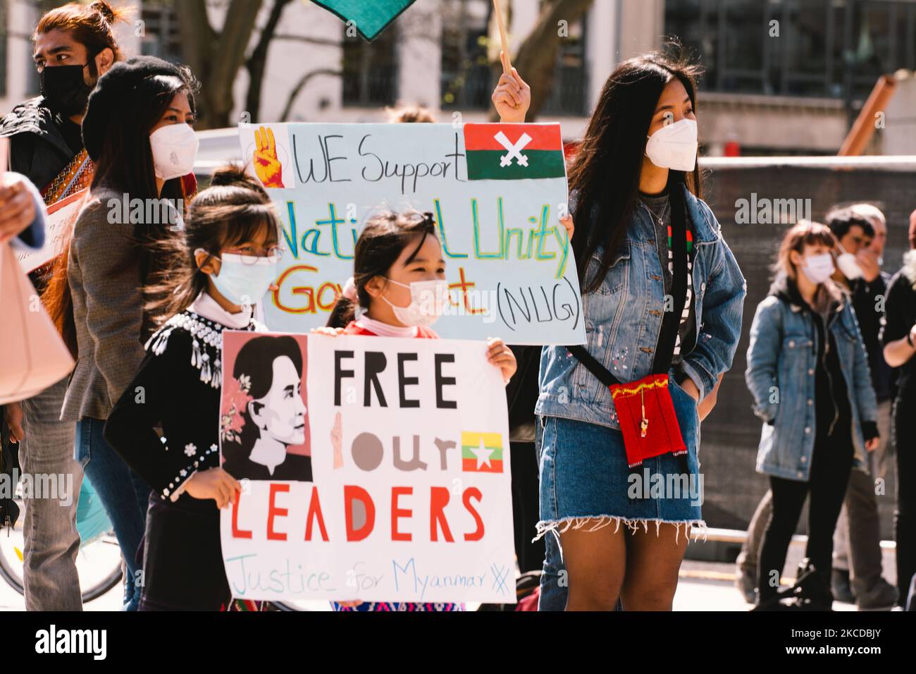 protesters take part in anti military rally for Myanmar crisis in ...