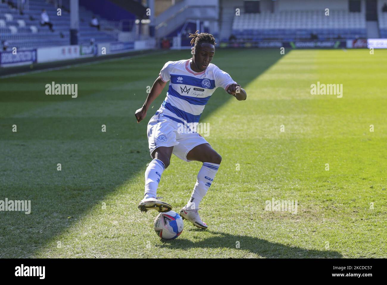 QPRâ€™s Osman Kakay on the ball during the Sky Bet Championship match ...