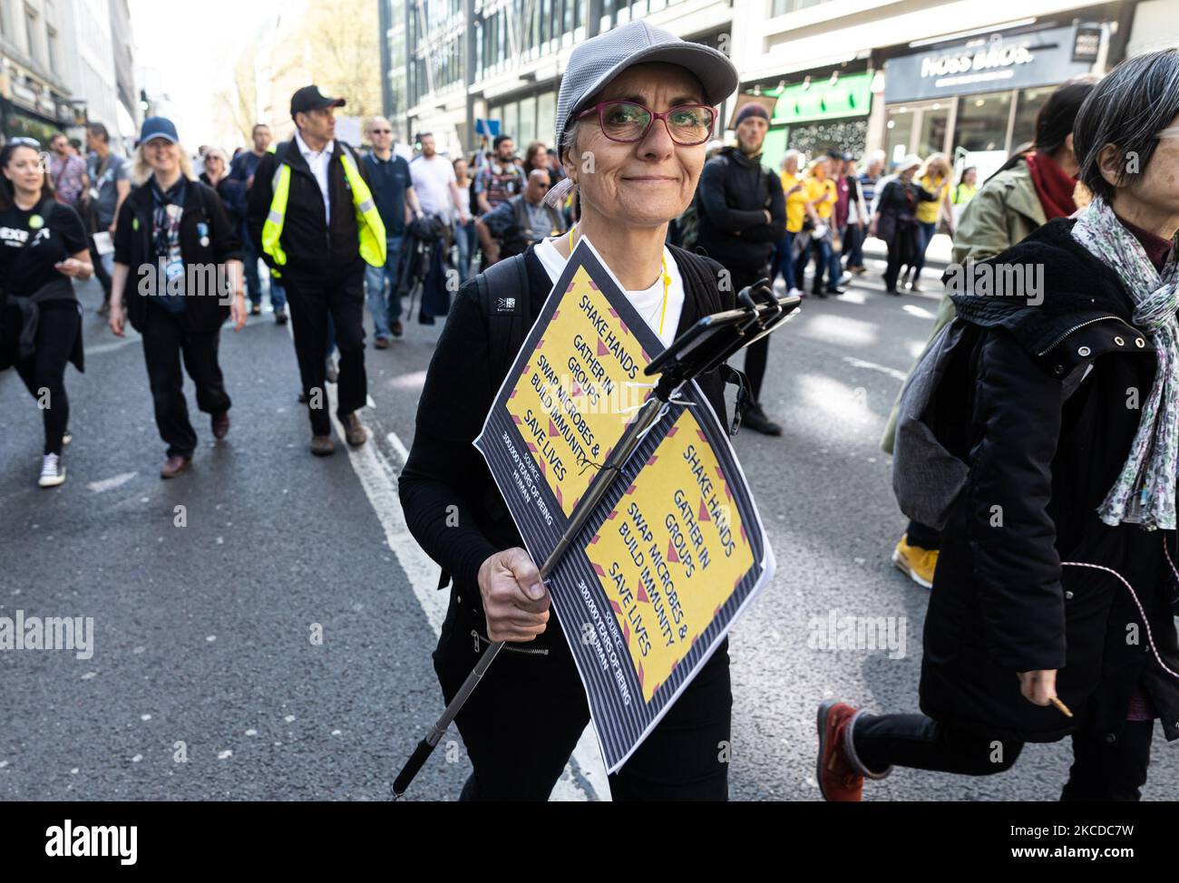 Protestors take to the streets across the capital for an Anti Lockdown ...