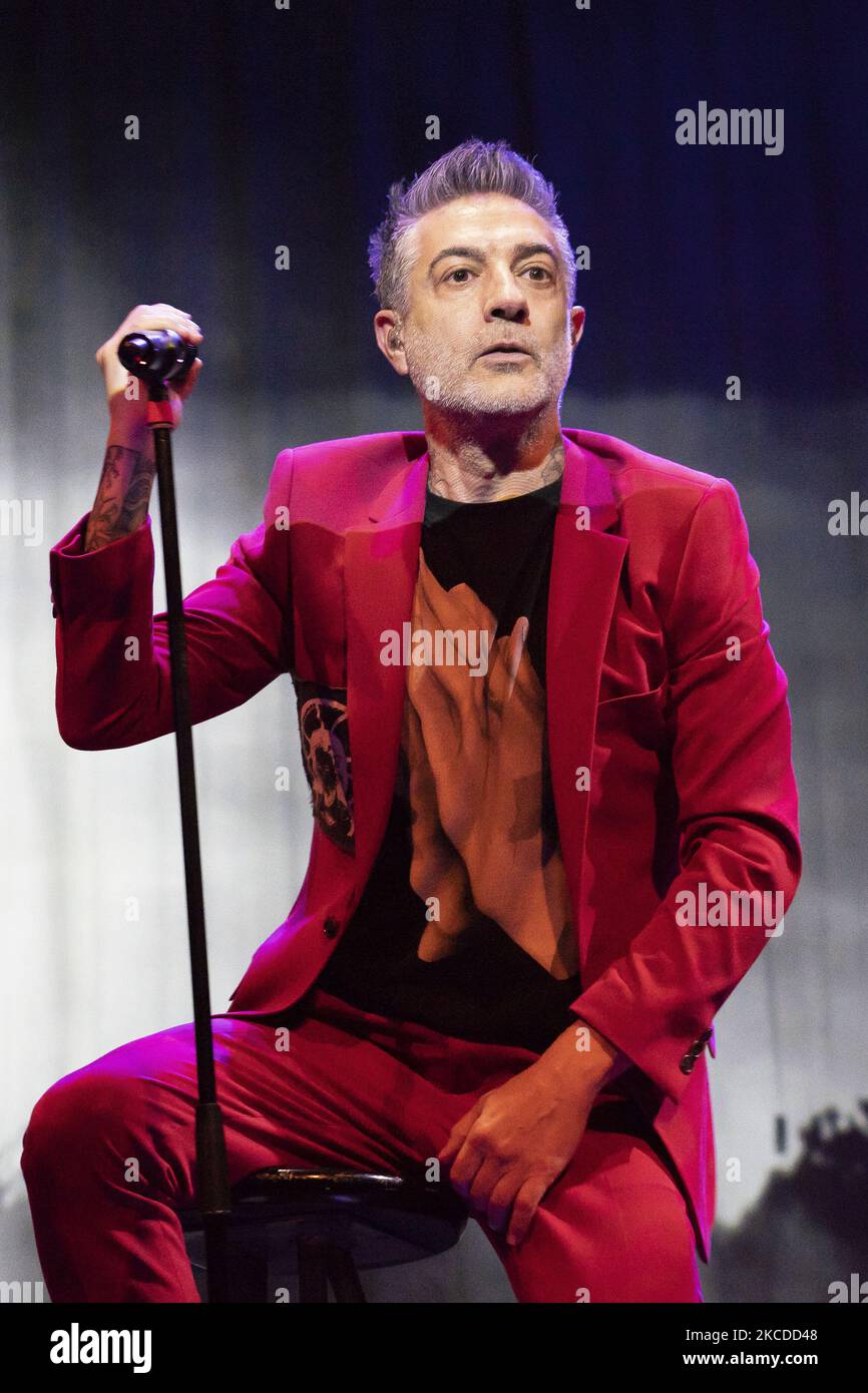 The singer Jose Molinero known as J. Molly from the heavy metal band ...