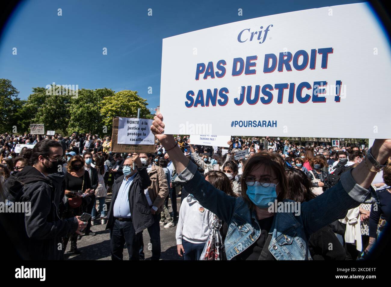 Sarah halimi memorial rally hi-res stock photography and images - Alamy