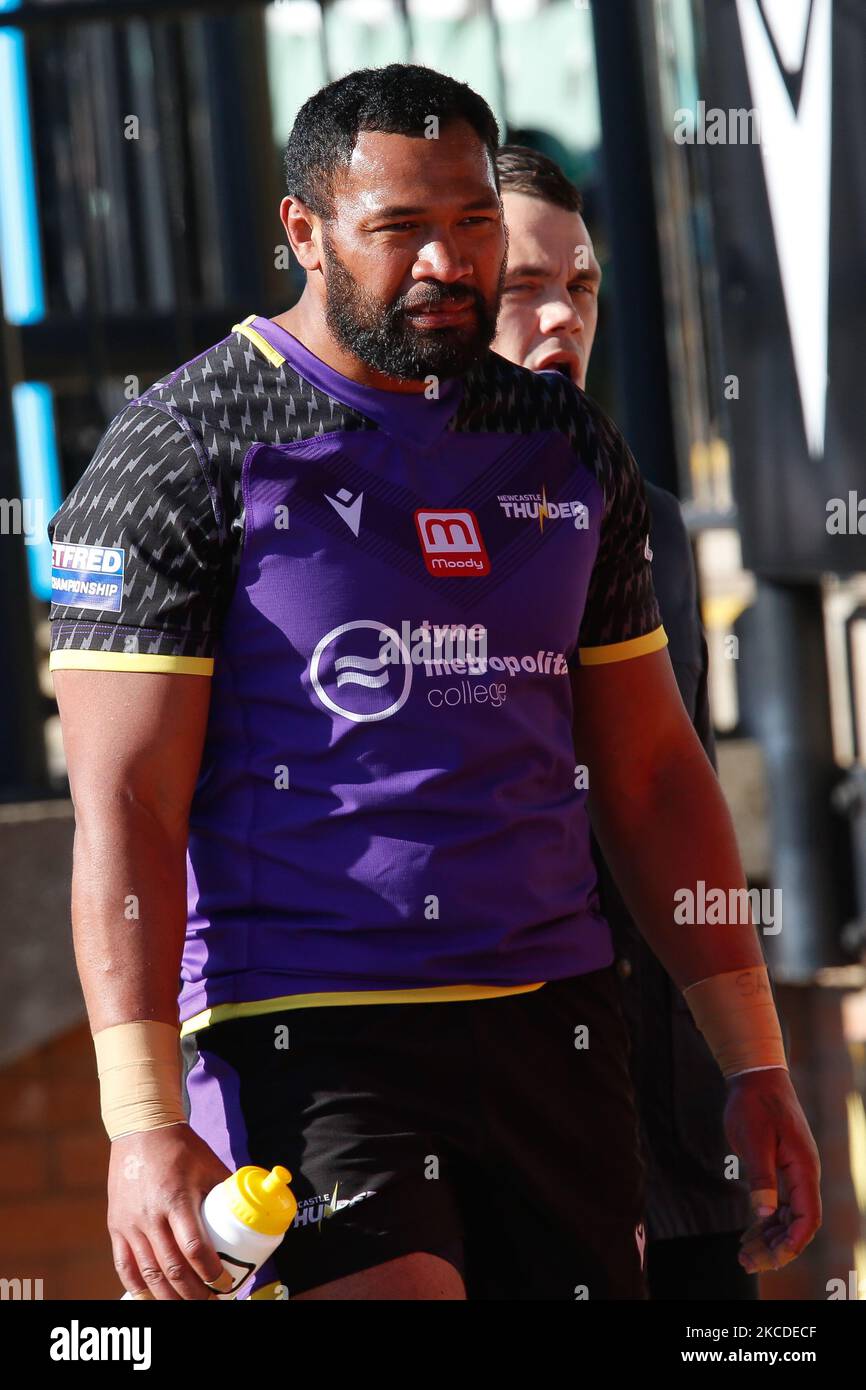 Ukuma Ta'ai of Newcastle Thunder pictured before the BETFRED ...