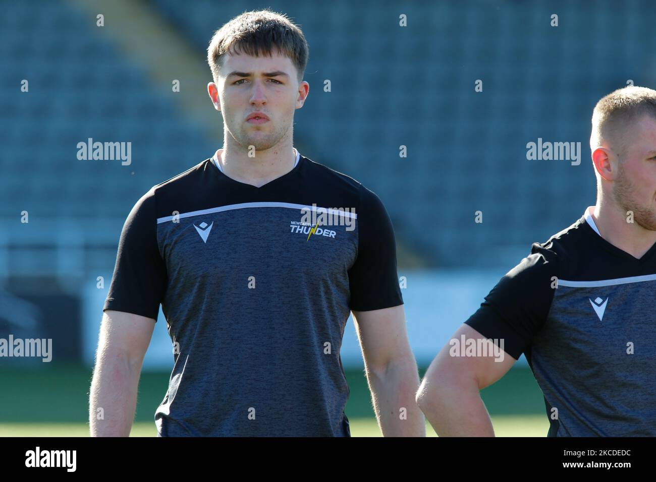 Debutant, Isaac Nokes of Newcastle Thunder pictured before the BETFRED ...