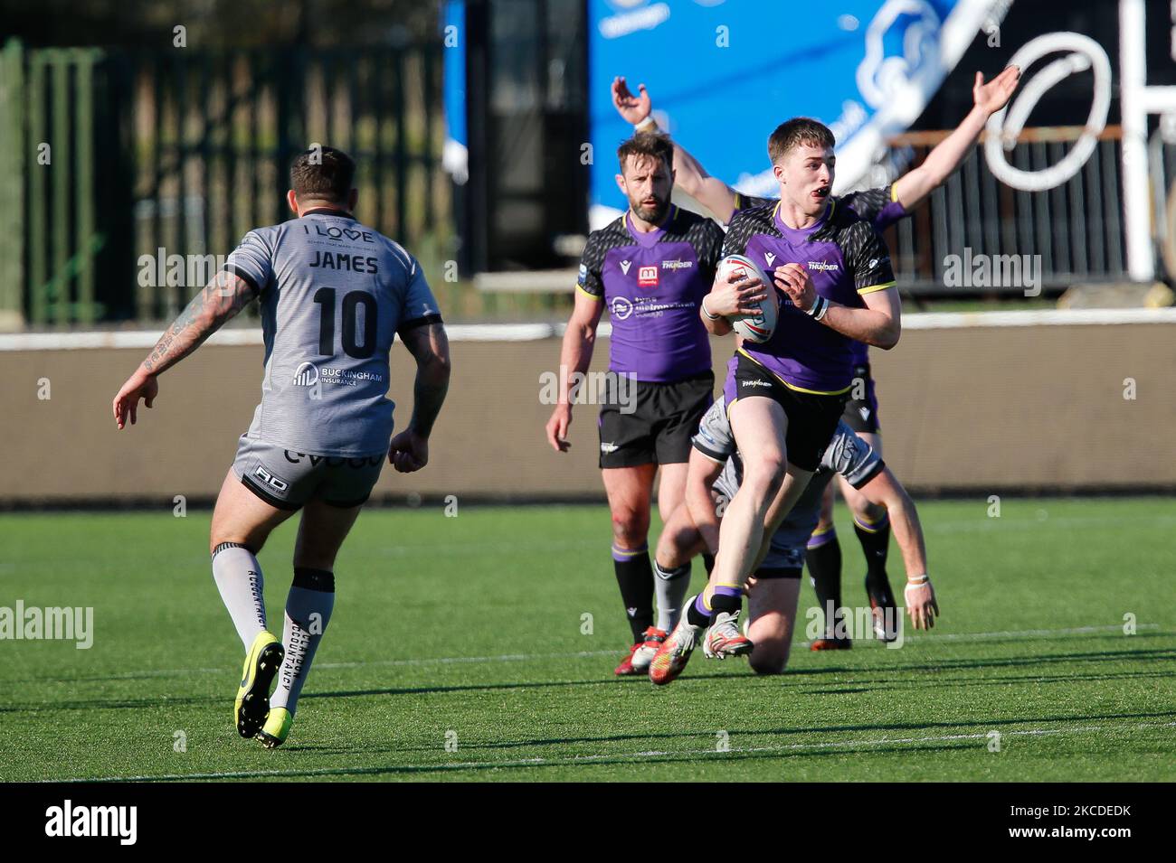 Isaac Nokes of Newcastle Thunder in action during the BETFRED ...