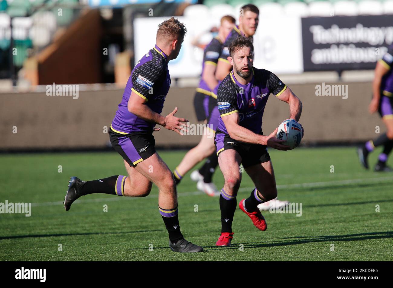 Bob Beswick of Newcastle Thunder in action during the BETFRED ...