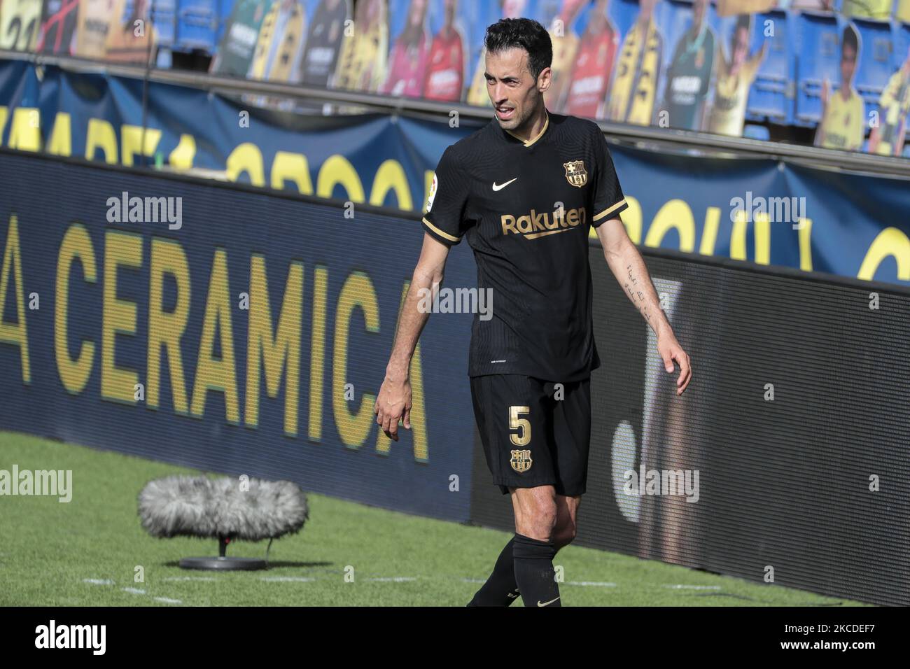 FC Barcelona's midfielder Sergio Busquets during spanish La Liga match ...