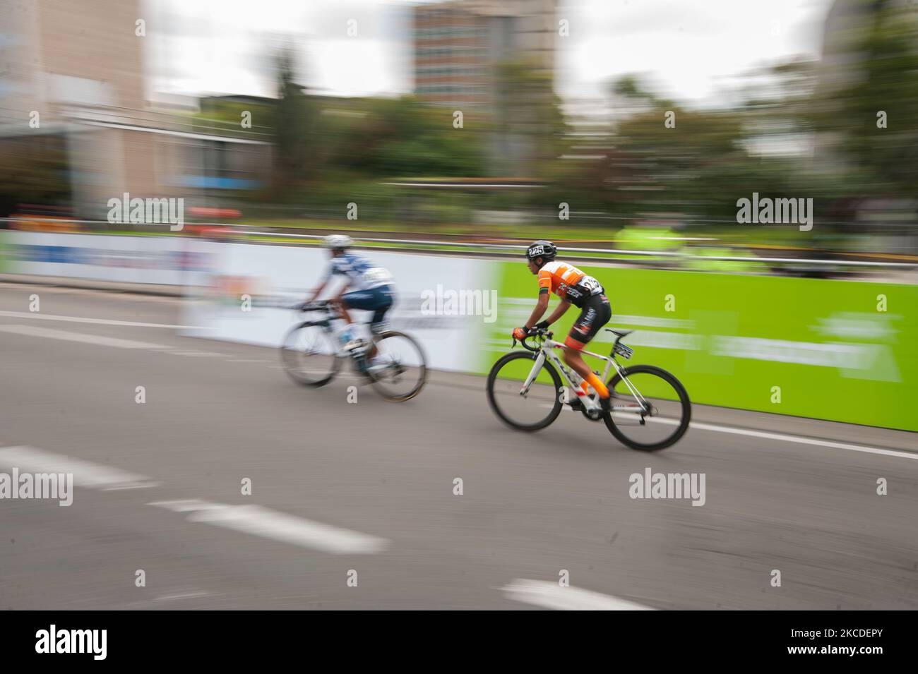 Colombian ciclysts participating in the 2021 Vuelta a Colombia race ...