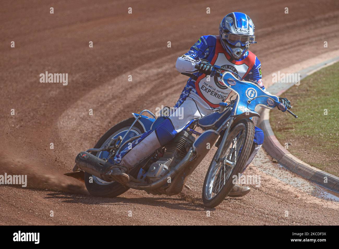 Glyn Edwards in action during the Belle Vue Experience training day at ...