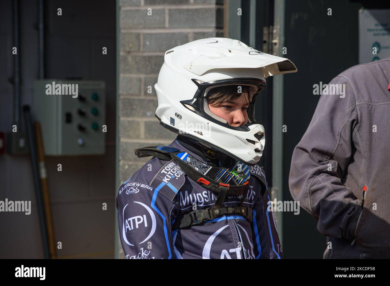 Sam McGurk waiting to go out to practice during the Belle Vue ...