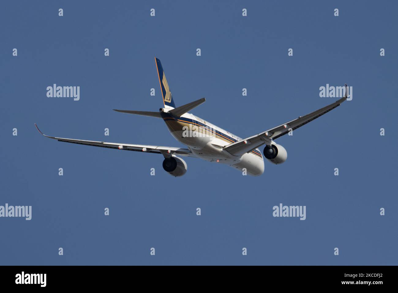 Singapore Airlines Airbus A350-900 aircraft as seen departing and ...