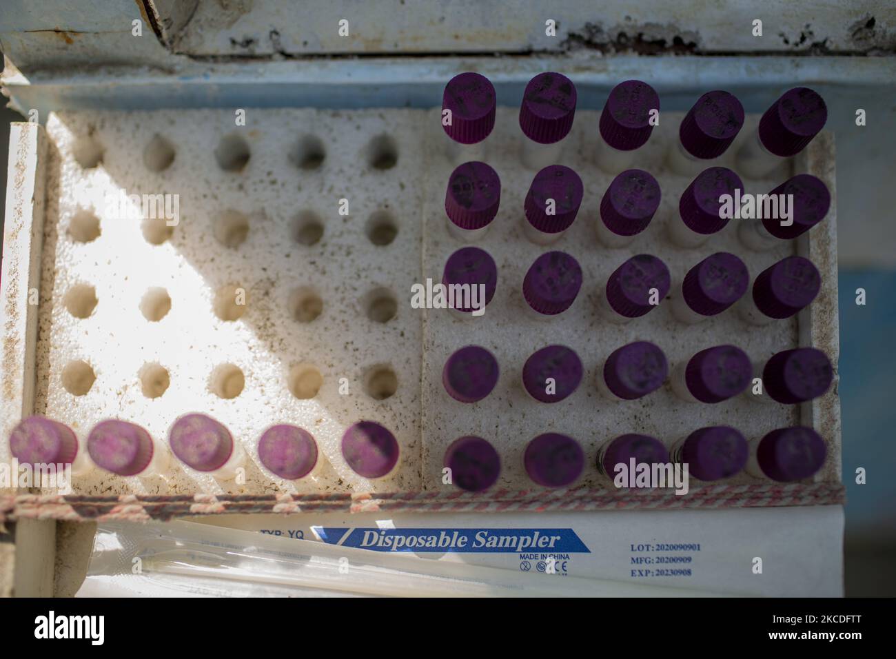 Open air sample collection booth hi-res stock photography and images ...