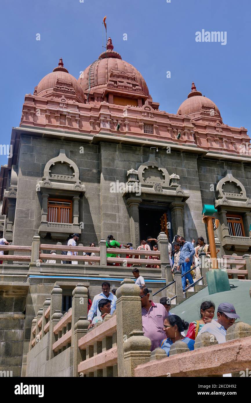 Vivekananda Rock Memorial Temple in Kanyakumari, Tamil Nadu, India. The ...