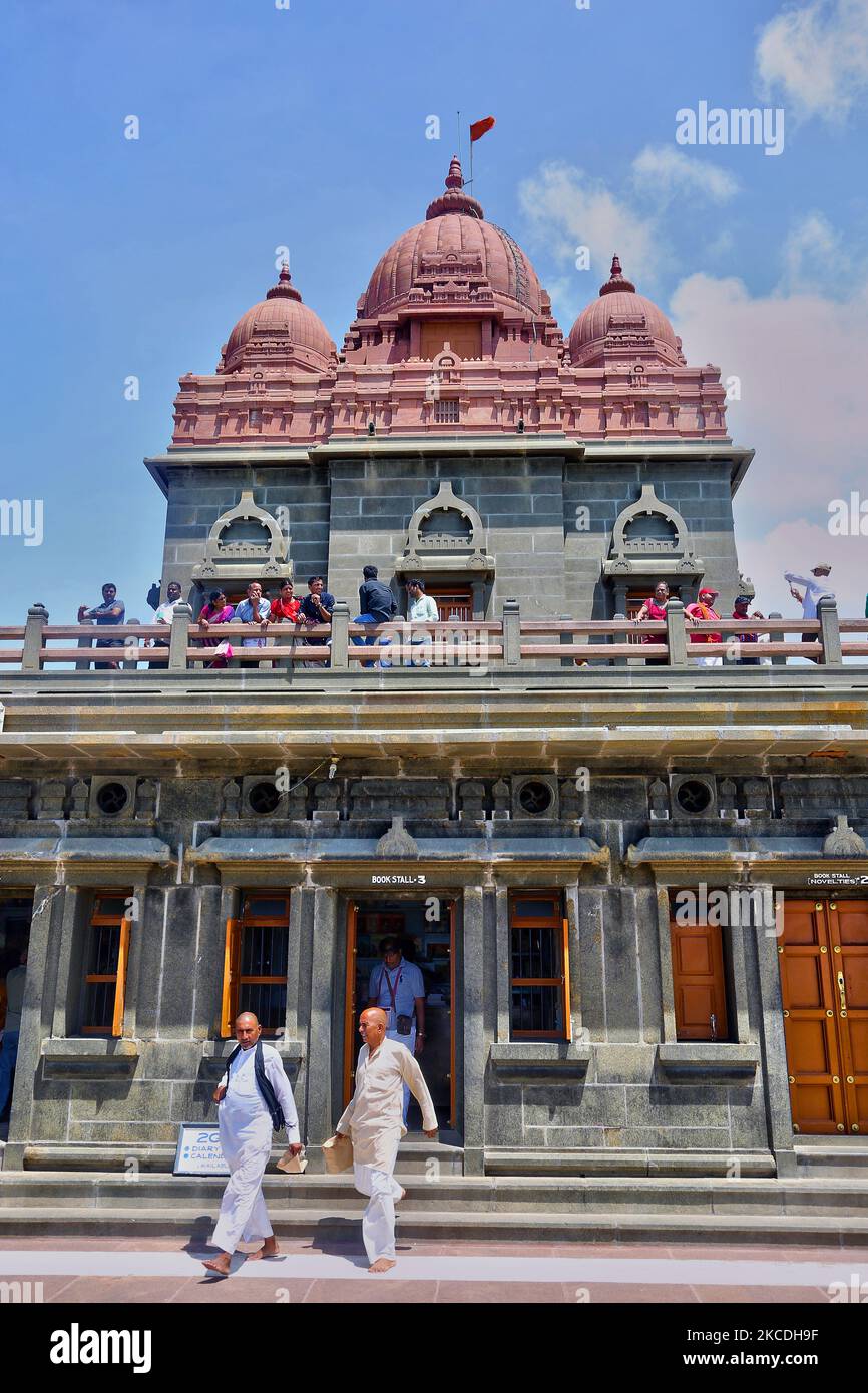 Vivekananda Rock Memorial Temple in Kanyakumari, Tamil Nadu, India. The ...