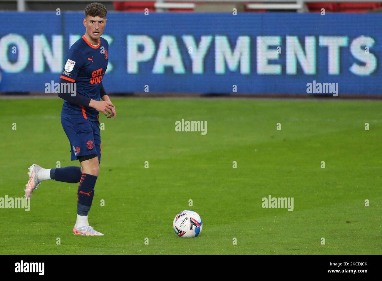 Ethan Robson of Blackpool during the Sky Bet League 1 match between ...
