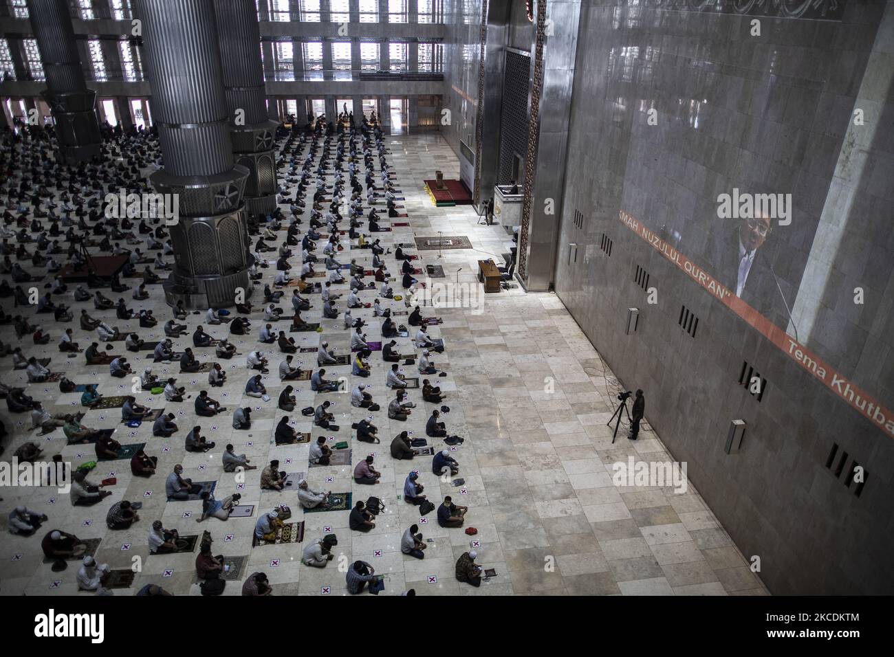 Muslim during Friday Pray at Istiqlal mosque in Jakarta, Indonesia, 30 ...