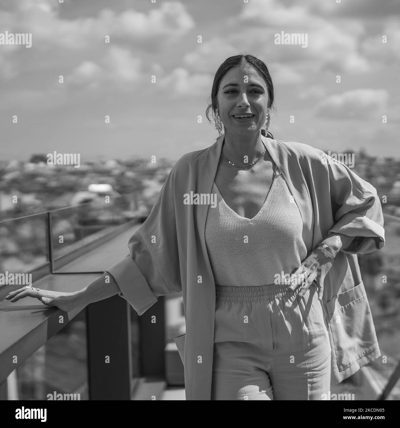 (EDITOR'S NOTE: Image was converted to black and white) Singer Maria ...