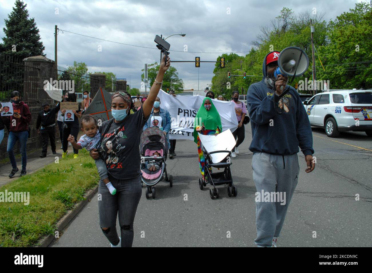 Protesters march down State Road from one end of Curran-Fromhold ...