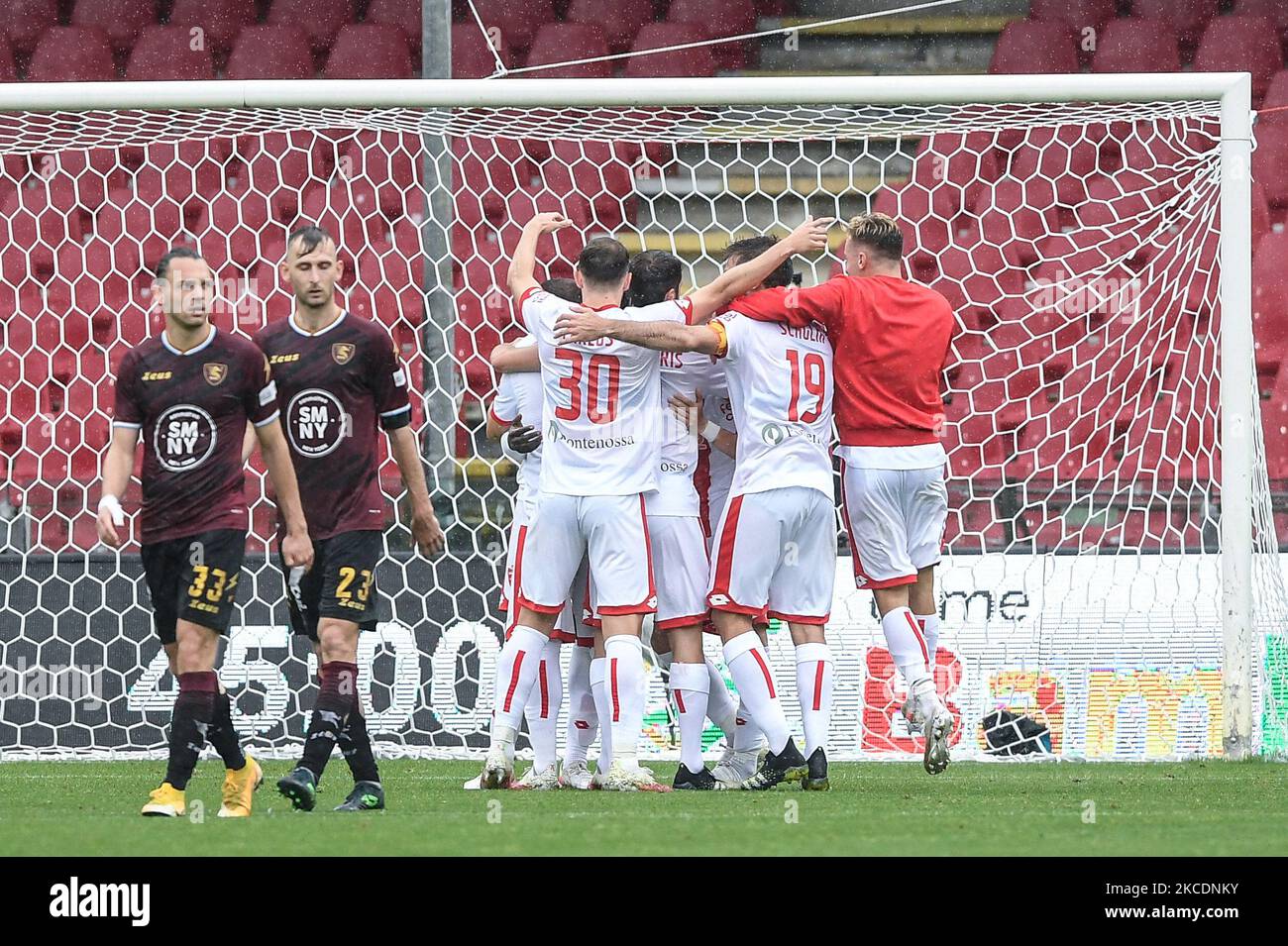 Mario Balotelli of AC Monza celebrates after scoring third goal during ...