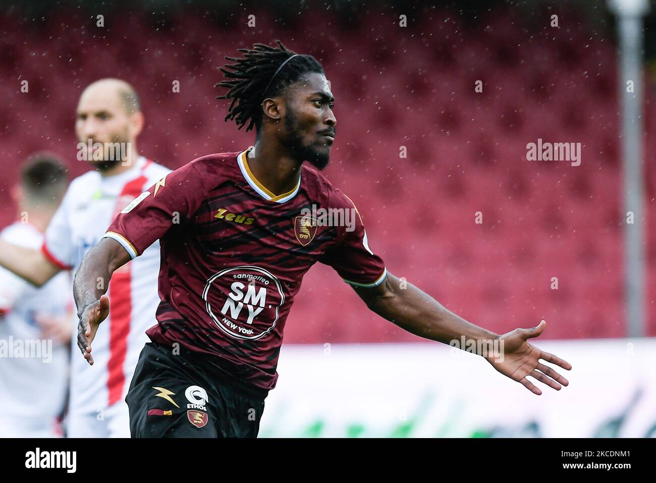 Cedric Gondo of US Salernitana 1919 celebrates after scoring first goal ...