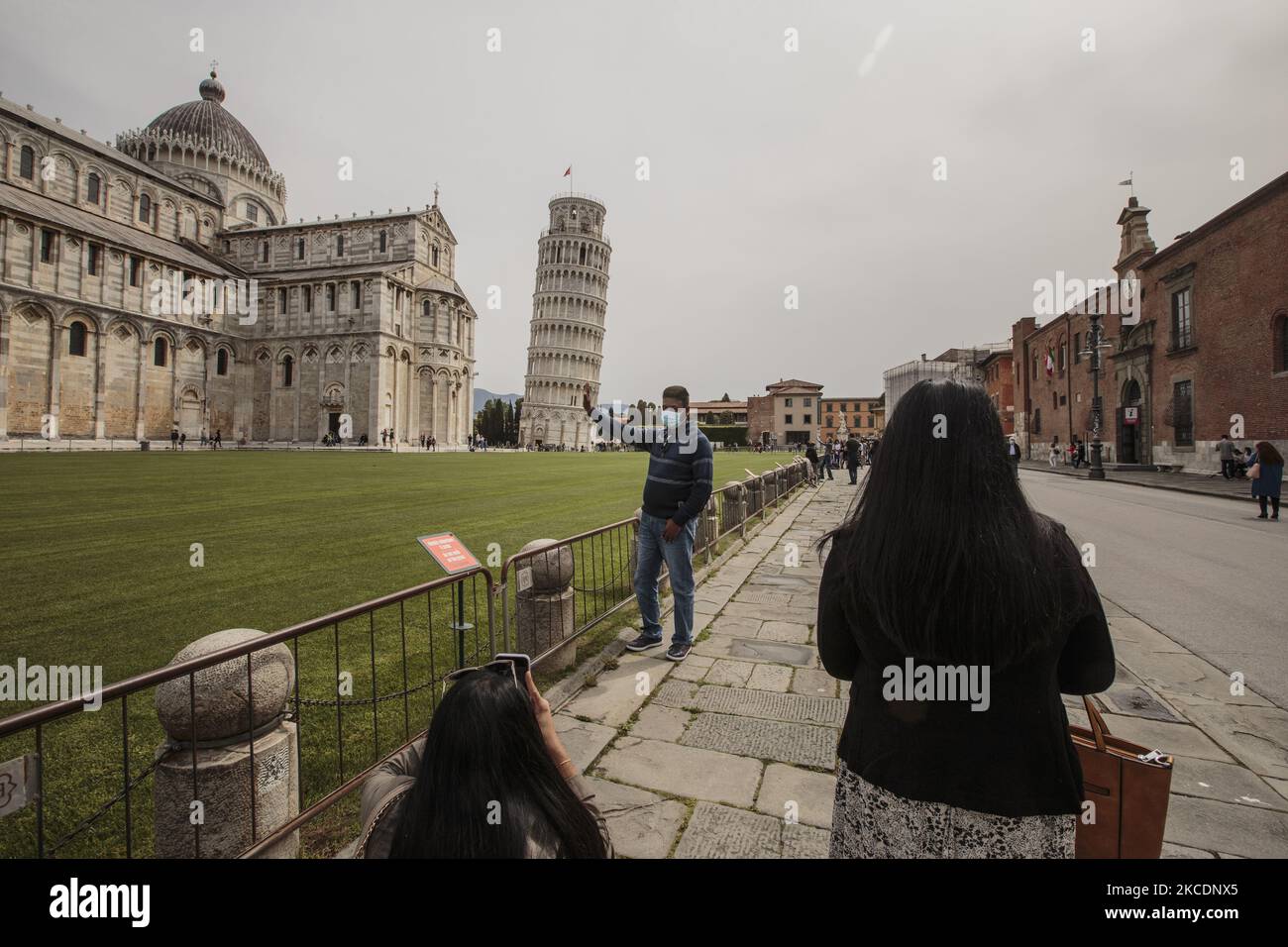 Tourists are back in the miracle square since the famous leaning tower ...