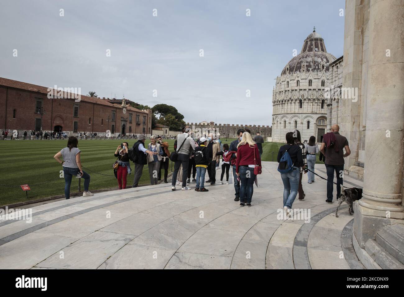 Tourists are back in the miracle square since the famous leaning tower ...