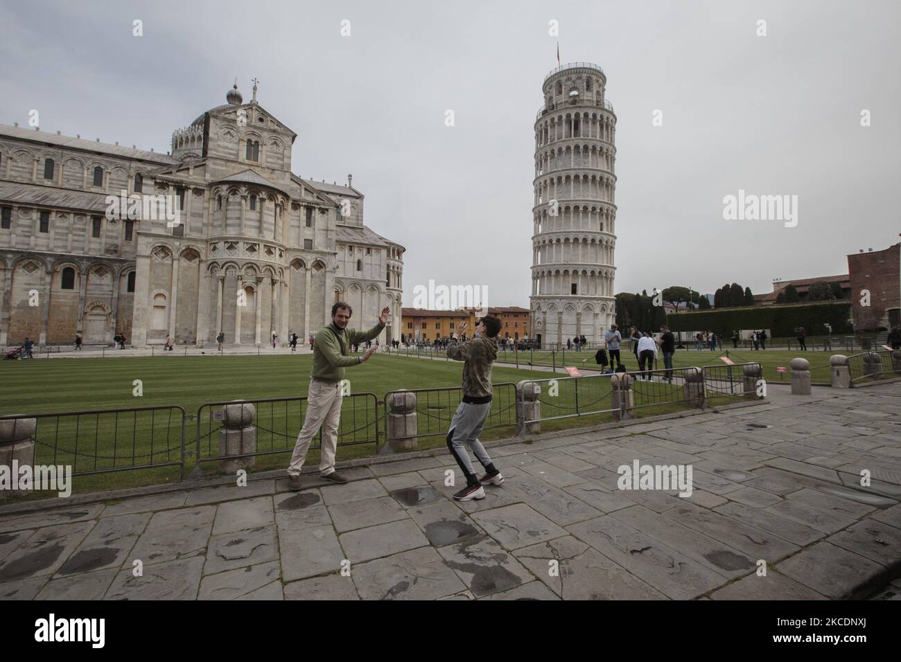 Tourists are back in the miracle square since the famous leaning tower ...