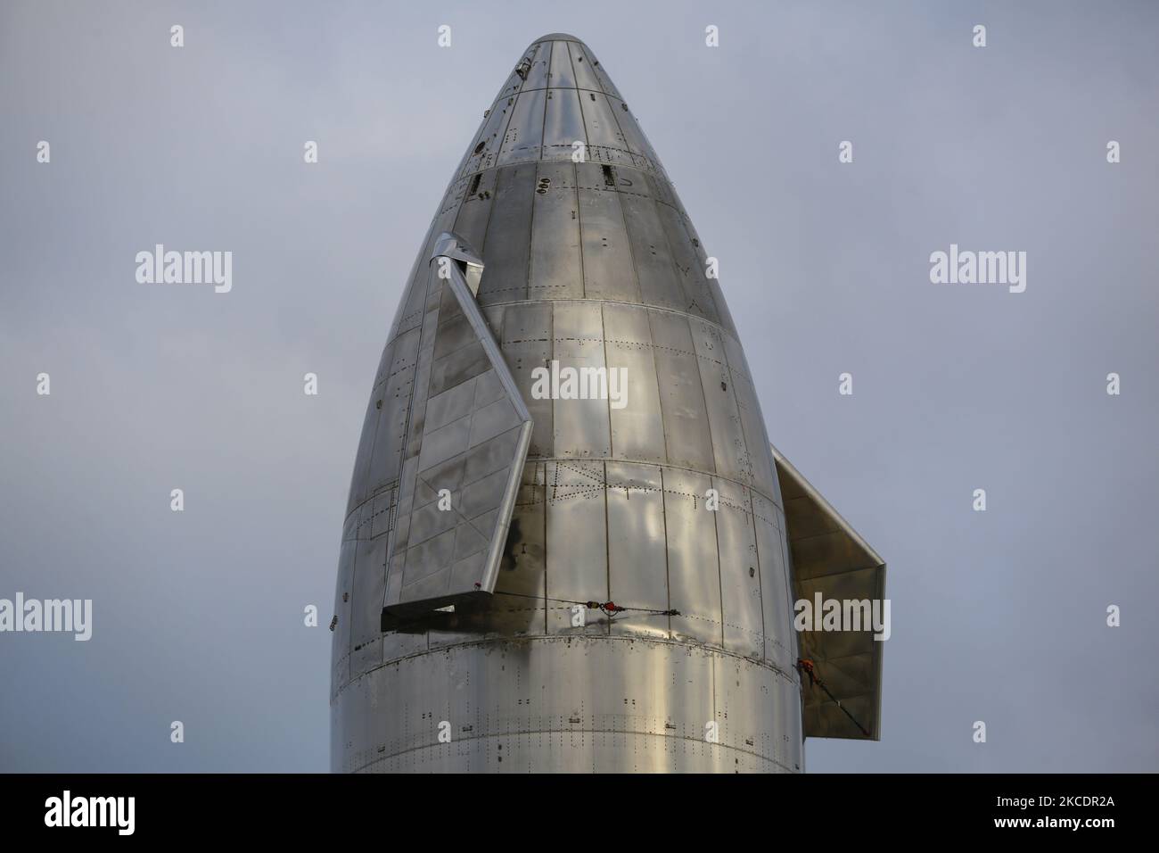 SpaceX Starship SN15 on the launch pad in Boca Chica, Texas on May 1st ...