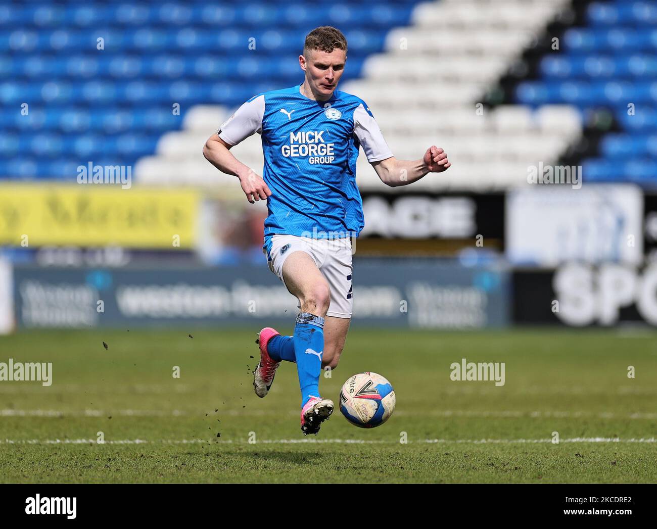 Ethan Hamilton of Peterborough United in action during the Sky Bet ...